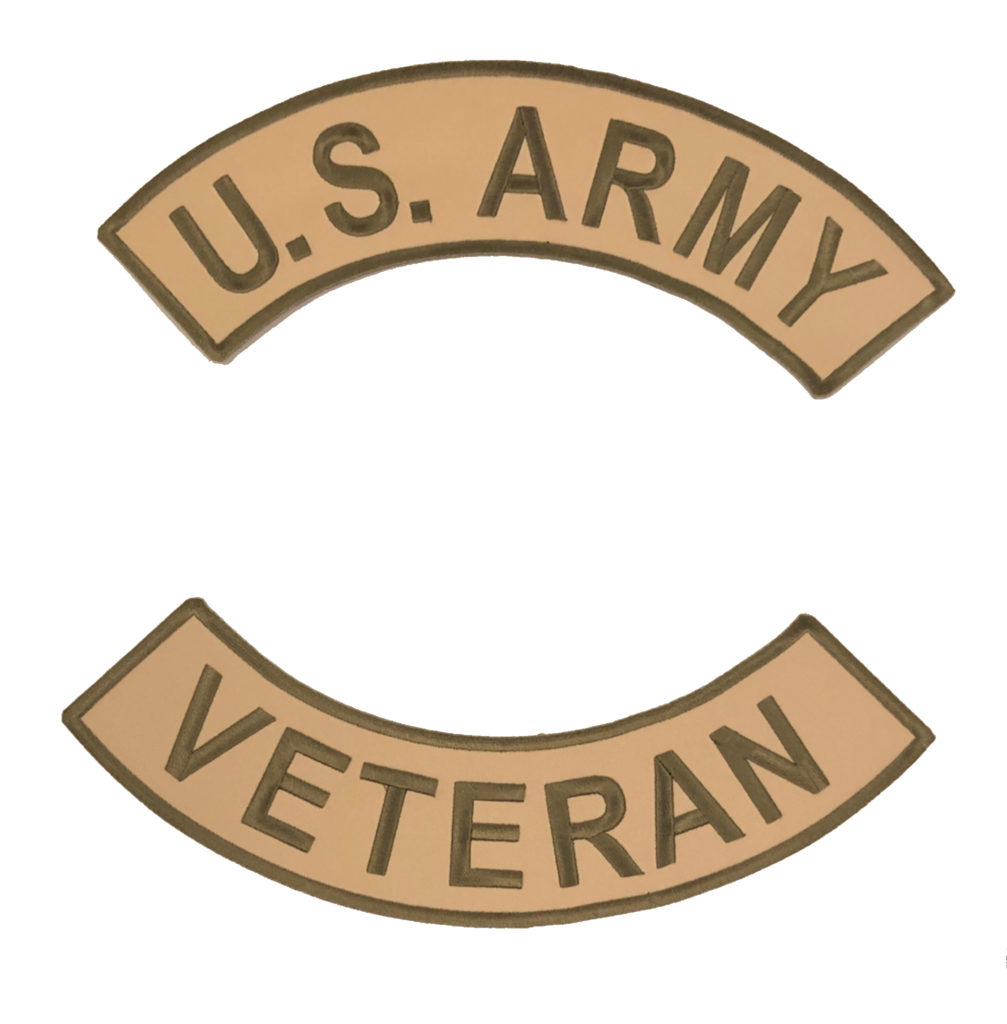 U.S. ARMY VETERAN TOP & BOTTOM ROCKER SET – ABC PATCHES
