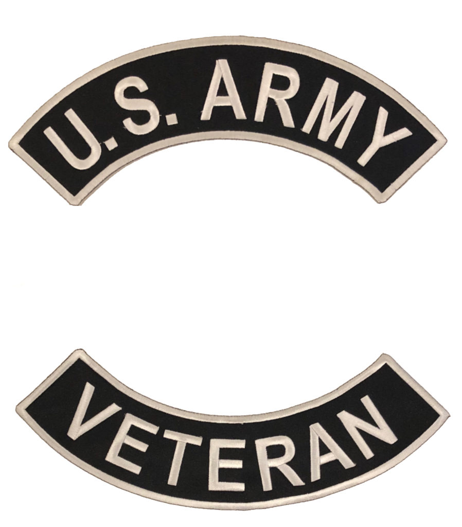 U.S. ARMY VETERAN TOP & BOTTOM ROCKER SET – ABC PATCHES