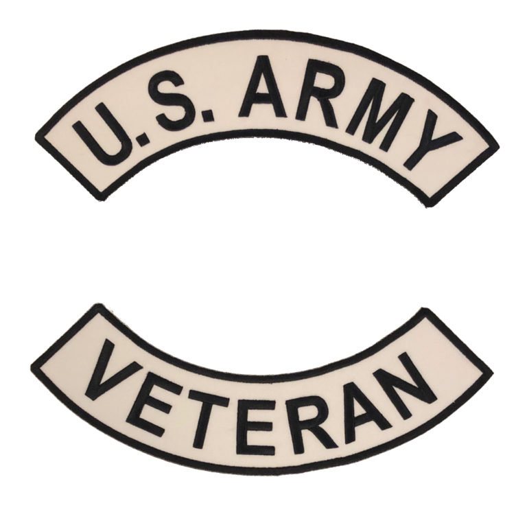 U.S. ARMY VETERAN TOP & BOTTOM ROCKER SET – ABC PATCHES