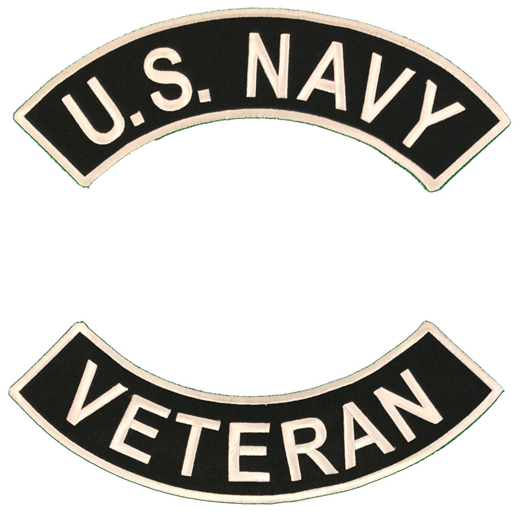 U.S. NAVY VETERAN TOP & BOTTOM ROCKER SET | ABC PATCHES