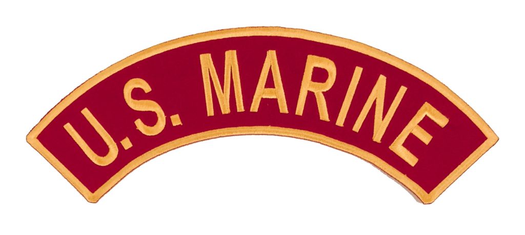 U.S. MARINE VETERAN TOP & BOTTOM ROCKER SET | ABC PATCHES