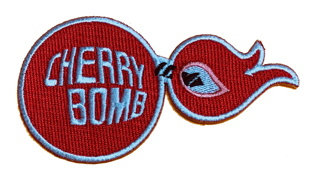 VINTAGE STYLE CHERRY BOMB MUFFLER PATCH | ABC PATCHES