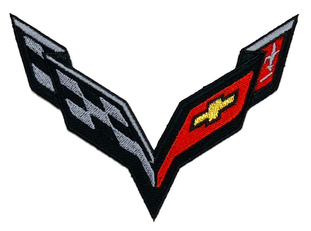 *SMALLER SIZE* VINTAGE STYLE CORVETTE RACING WINGS 2014 – 2019 C7 PATCH ...