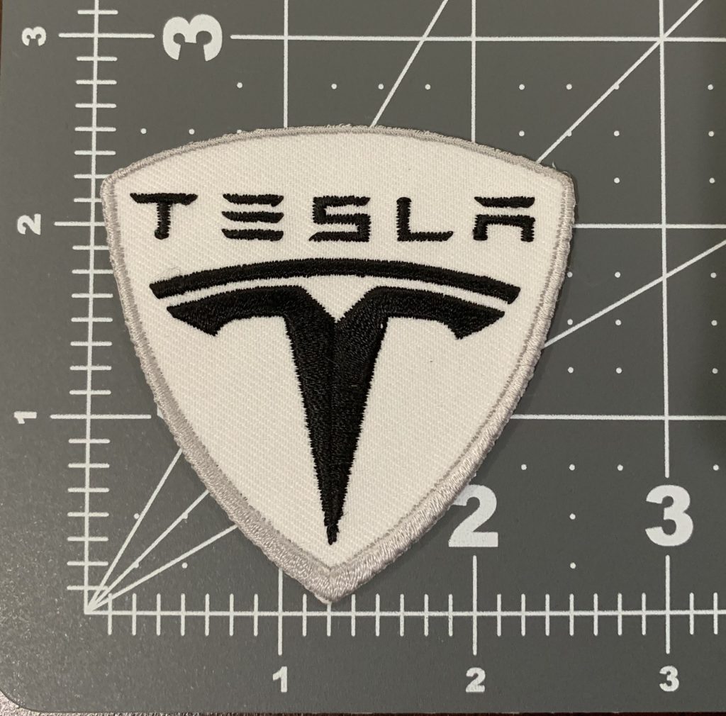 VINTAGE STYLE ~T E S L A~ ELECTRIC CAR PATCH | ABC PATCHES