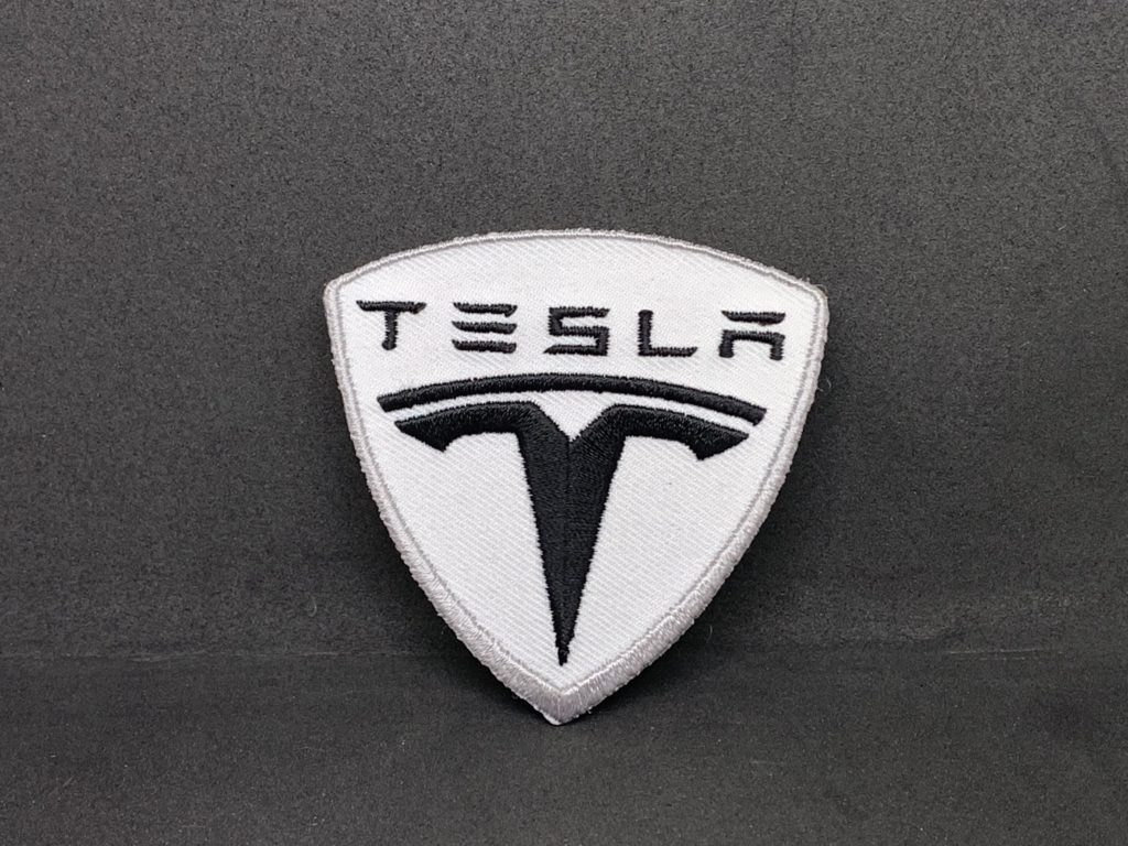 VINTAGE STYLE ~T E S L A~ ELECTRIC CAR PATCH | ABC PATCHES