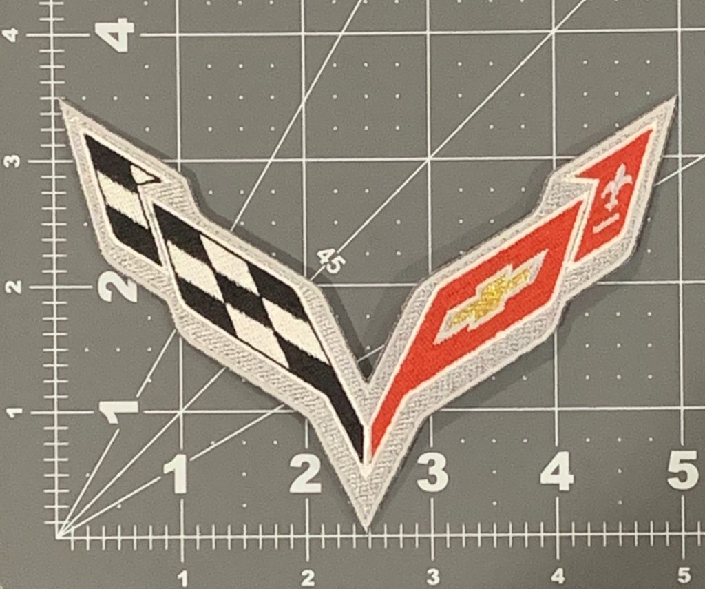 VINTAGE STYLE CORVETTE RACING WINGS 2020 2014 – 2019 C7 PATCH – ABC PATCHES