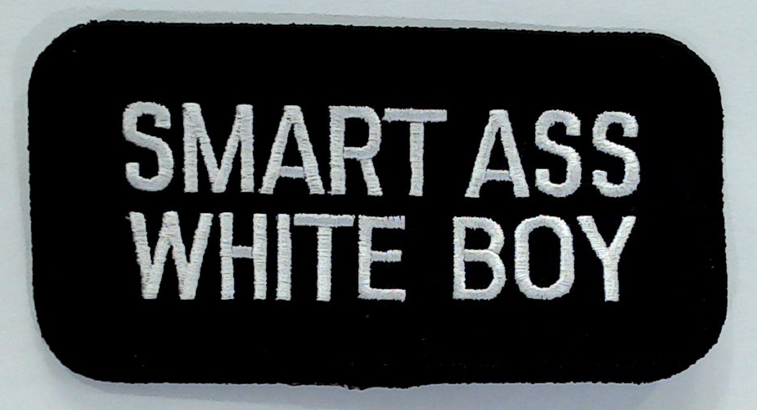 SMART ASS WHITE BOY PATCH | ABC PATCHES