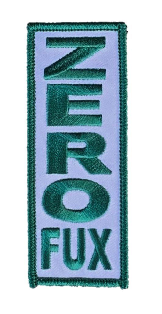 DARK GREEN ON WHITE ZERO FUX PATCH – ABC PATCHES