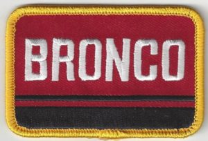 BRONCO PATCH | ABC PATCHES