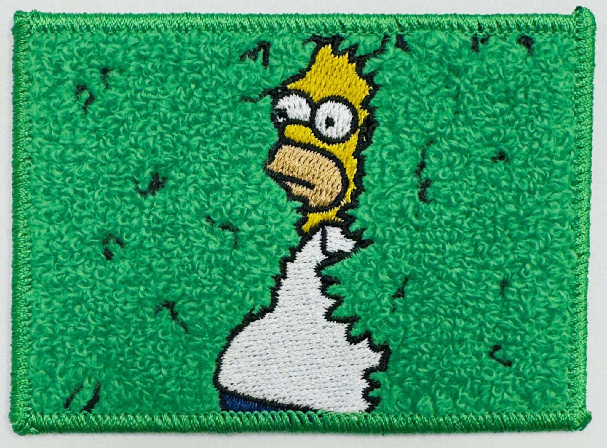 HOMER HIDING INTO THE BUSHES CHENILLE PATCH | ABC PATCHES